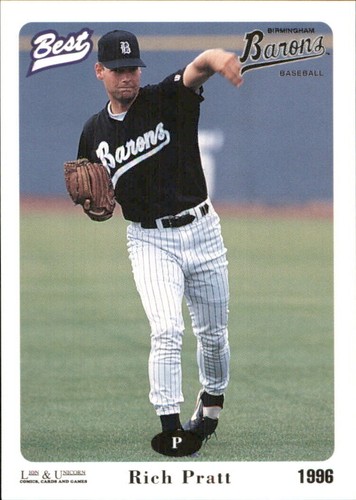 Rich Pratt 1996 Best Birmingham Barons #18 RC Card *AutographDen* FREE ...