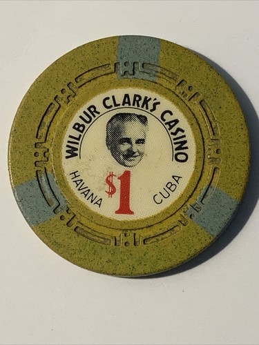 Wilbur Clark's - $1 Casino Chip - *Vintage* - Caribbean | eBay