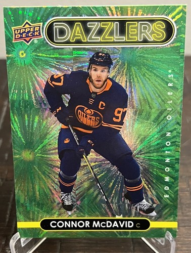 2021-22 Upper Deck Series 1 Connor McDavid Green Dazzlers #DZ-19 ...