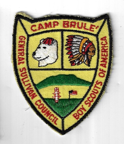 Camp Brule Boy Scouts Of America General Sullivan Council BLK Bdr. [CA ...