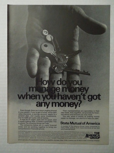 1971 STATE MUTUAL LIFE ASSURANCE COMPANY of AMERICA Magazine Ad | eBay