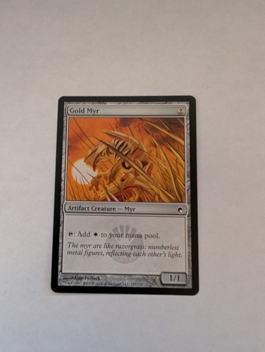 Gold Myr ~ Scars of Mirrodin [ Excellent ] [ Magic MTG ] | eBay