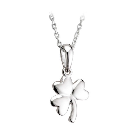 Sterling Silver Shamrock Necklace- Small | eBay