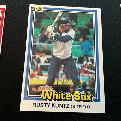 Autographed 1981 Donruss RUSTY KUNTZ # N-1 | eBay