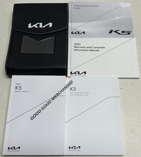 2023 KIA K5 OWNERS MANUAL USER GUIDE GT EX LXS LX GT-LINE I4 1.6 2.5 ...