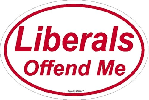 Liberals Offend Me Political Pro-Trump Anti-Liberal window sticker ...