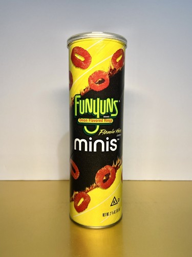 🔵 New Limited Funyuns Flamin Hot Minis Onion Potato Spicy Crisps Rings ...