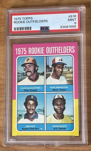 1975 Topps Baseball #616 Jim Rice Rookie RC PSA 9 Mint Red Sox HOF | eBay
