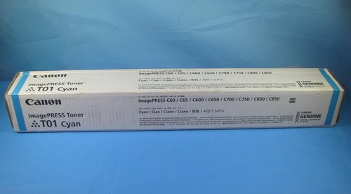 GENUINE CANON T01 CYAN imagePRESS TONER C60 C65 C600 - 8067B001[AA ...