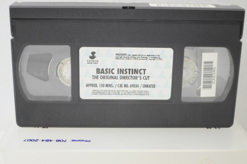 Basic Instinct VHS Movie | eBay