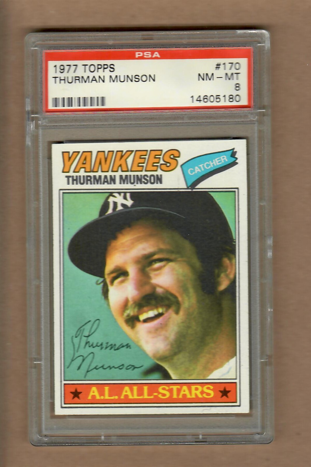 Thurman Munson 1977 Topps #170 Base PSA 8 Price Guide - Sports Card ...