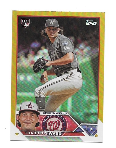 2023 Topps Update Series THADDEUS WARD RC Gold Foil WASHINGTON ...