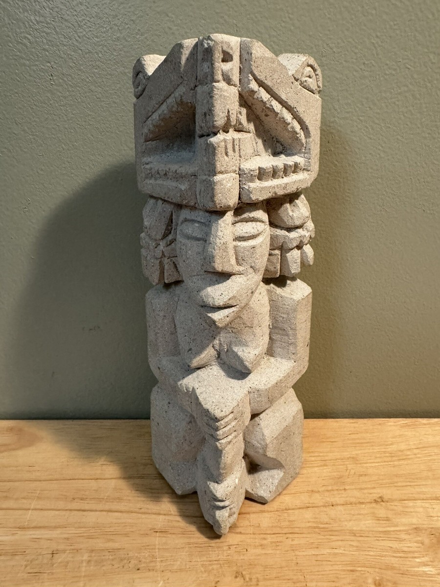 Esculturas Astecas Escultura Asteca Em Terracota, Medindo 22 Cm De