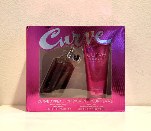 2pc Set Curve Appeal 2.5 oz Edt + 3.4 oz Body Lotion perfume for women ...