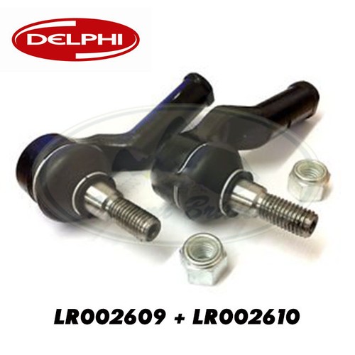 LAND ROVER STEERING TIE ROD END SET x2 LR2 LR002609 LR002610 DELPHI | eBay