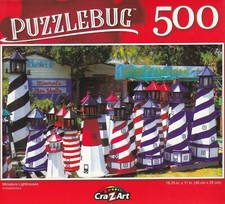 Buy Puzzlebug 500 Piece Jigsaw Puzzle ~ Miniature Lighthouses Online at ...