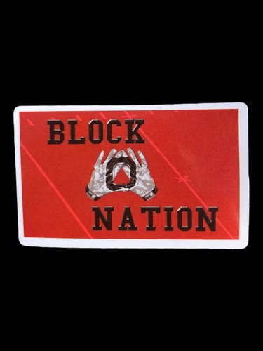 Ohio State Buckeyes Block Nation Sticker Decal 2.5”x 1.5” College ...
