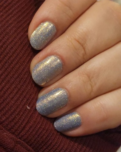 Color Street Nail Polish Strips HOLO GLAM gorgeous Periwinkle Shimmer ...