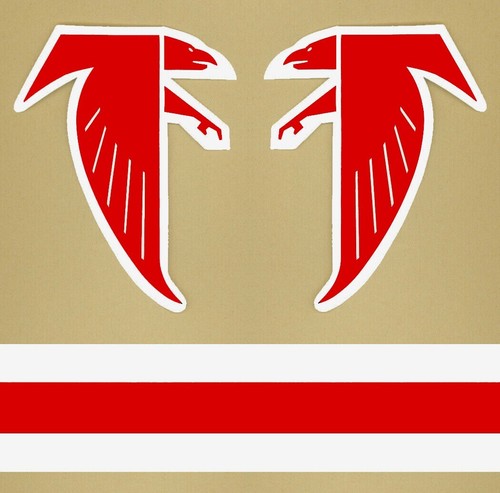 NOS Full Size Atlanta Falcons Throwback Style Football Helmet Decals 20 ...