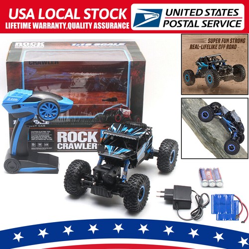 RC Monster Truck 4WD 1:18 Off-Road Vehicle 2.4G Remote Control Buggy ...