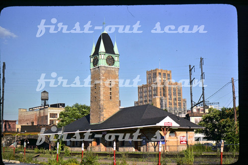 F Original Slide - CNJ Jersey Central Station Depot Elizabeth NJ 1976 ...