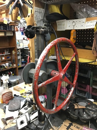 Auto-Soler Heel Wheel Shoe Repair Nailer Press Machine Hand Crank Wheel ...