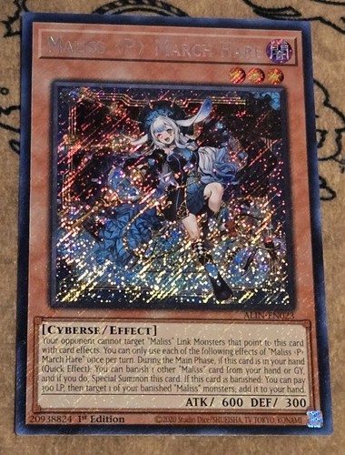 Yugioh Maliss P March Hare ALIN-EN023 1st Edition Secret Rare NM | eBay