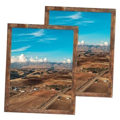 Rustic 16X20 Frame Wall Mount Picture Frames Smooth Wrap Finish, 16x20 ...