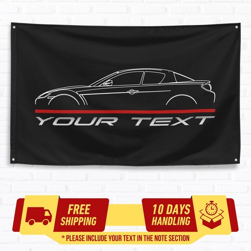 Custom Flag For Mazda RX-8 2003-2008 Car Owners 3x5 ft Personalized ...