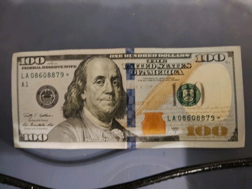2009 Hundred Dollar $100 Bill Federal Reserve Star Note New YorkPaper ...