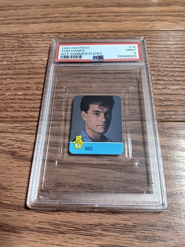 1988 Hostess Hot Summer Flicks Tom Hanks Rookie Movie Sticker PSA 9 ...