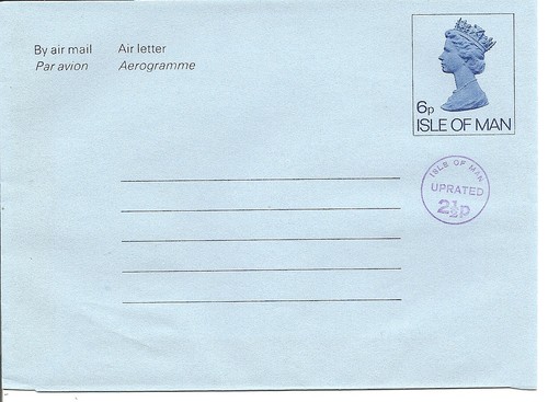 Isle Of Man, 6P Air Letter Uprated 2 1/2P . Postally Unused. | eBay