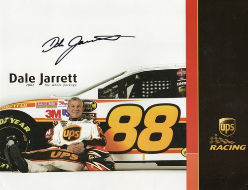 DALE JARRETT 2006 NASCAR AUTOGRAPH 8X10 UPSRACING PHOTO HAND SIGNED | eBay