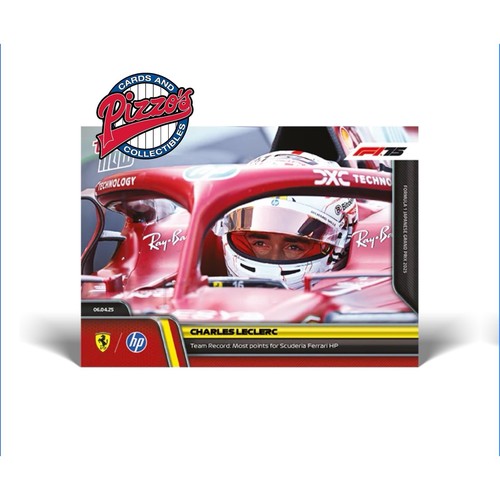 Charles Leclerc Ferrari Record F1 2025 Formula 1 Topps NOW Card 27 ...
