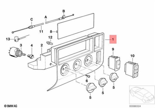 Genuine BMW Panel E36 316i 1.6 1.9 318tds 318ti Compact 64118368037 | eBay