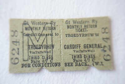 GWR Collectable Railway Tickets for sale | eBay