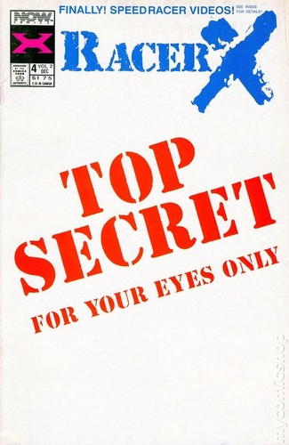 Racer X #4 FN- 5.5 1989 Stock Image Low Grade | eBay