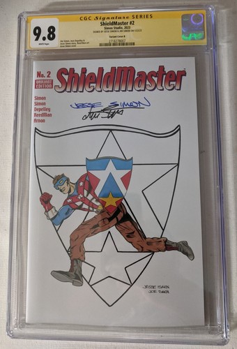 ShieldMaster #2 Variant CGC 9.8 SS, Signed Jim Simon & Jesse Simon. | eBay