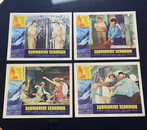 SUBMARINE SEAHAWK ORIGINAL VINTAGE MOVIE POSTER LOBBY CARD SET of 8 | eBay