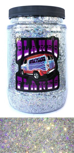 1lb Blakes Metal Flake Alpha Silver SPLINTERS Hot Rod Custom Automotive ...