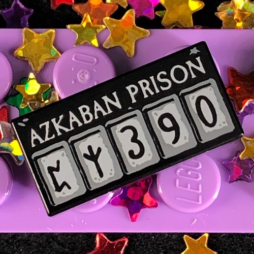 NEW LEGO Black Azkaban Prisoner Prison Number Sirius Harry Potter Print ...