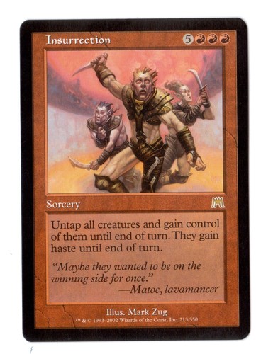 Magic The Gathering ONSLAUGHT RED INSURRECTION SORCERY 2002 | eBay