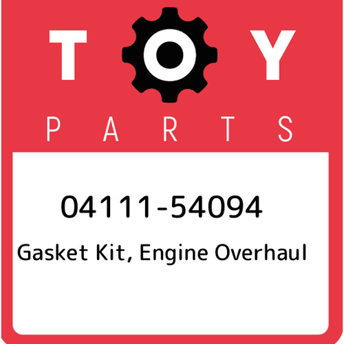 04111-54094 Toyota Gasket kit, engine overhaul 0411154094, New Genuine ...