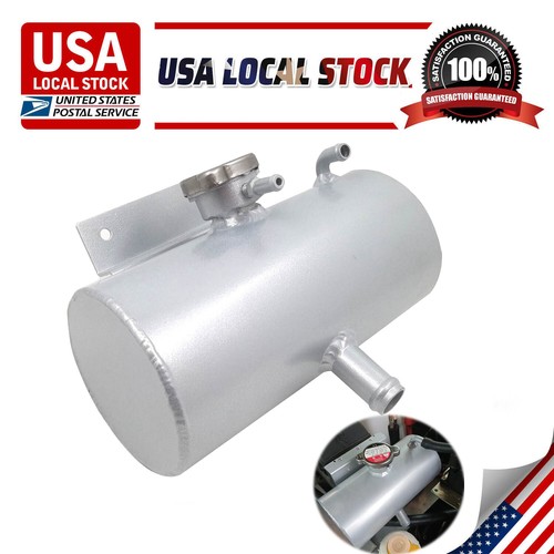 Universal Aluminum Radiator Header Horizontal Round Coolant Overflow ...