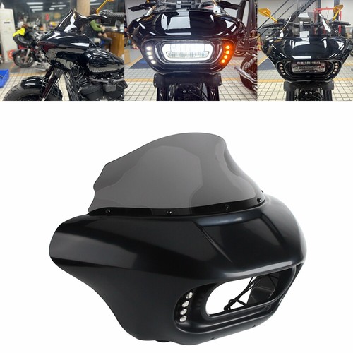 Front Headlight Fairing & Windshield Kit For Harley Softail Fat Bob 114 ...