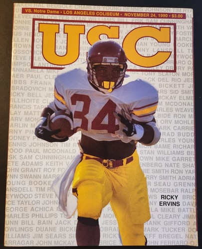 1990 USC Notre Dame Football Program November 24, 1990 | eBay