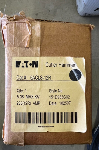 NEW Eaton Fuse 5ACLS - 12R NEW IN BOX | eBay
