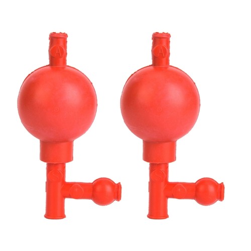 2Pcs Three Way Pipette Fillers 50ml Rubber Bulbs with Elastic Suction ...