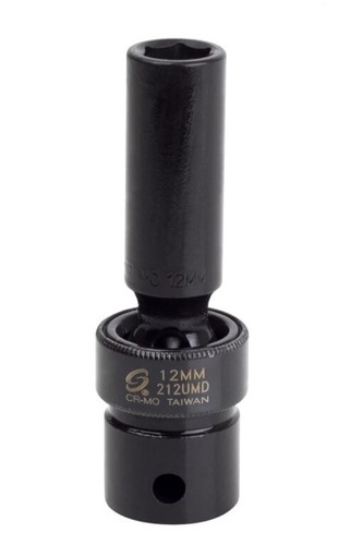 Sunex 212UMD 12mm 1/2" Drive 6 Point Universal Deep Impact Socket ...