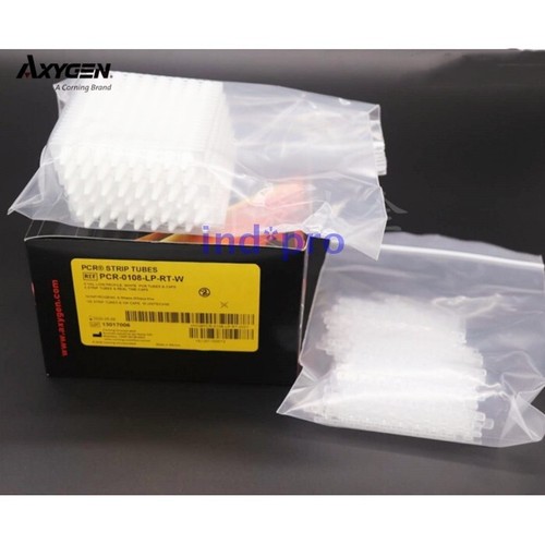 125 Strips / bag For Axygen 0.1ml eight-row tube with flat cap PCR-0108 ...